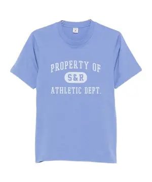 SPORTY  RICH Crew Neck T-shirt - Blue