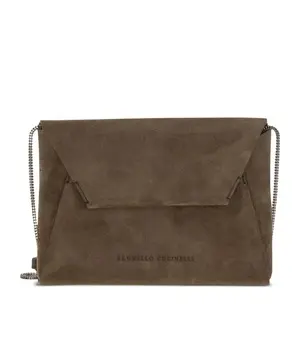 Brunello Cucinelli Flap Shoulder Bag - Brown