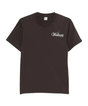 SPORTY  RICH Crew Neck T-shirt - Black