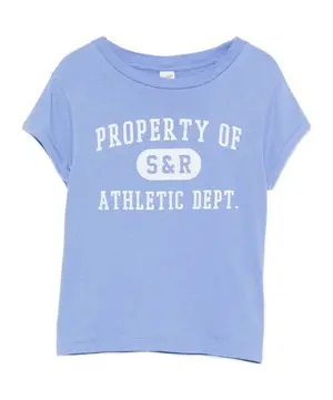 SPORTY  RICH Crew Neck T-shirt - Blue