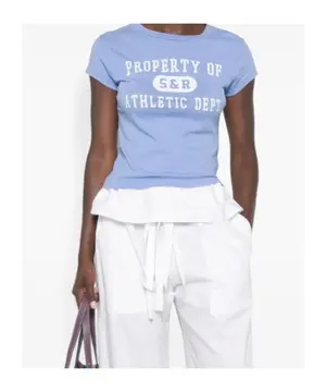 SPORTY  RICH Crew Neck T-shirt