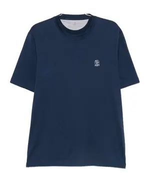 Brunello Cucinelli Short-sleeved T-shirt - Blue