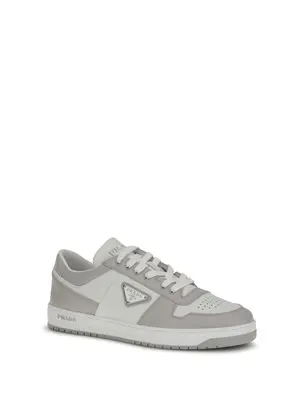 Prada Downtown Leather Two-tone Sneakers