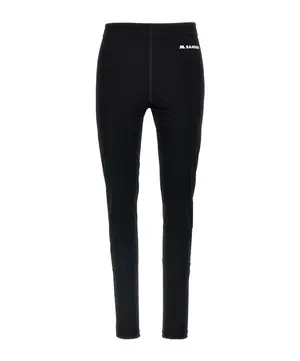 JIL SANDER Logo Printed Leggings