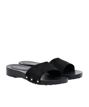 GIANVITO ROSSI Riviera Suede Slides