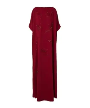 Carolina Herrera Embellished Gown - Red