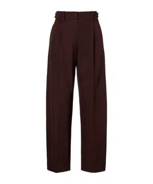 Brunello Cucinelli Wool And Cotton Straight Pants