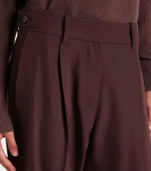 Brunello Cucinelli Wool And Cotton Straight Pants