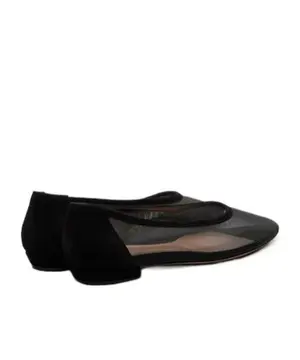 GIANVITO ROSSI Sheer Organza Ballet Flats
