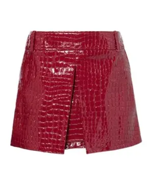 TOM FORD Croc-effect Leather Miniskirt