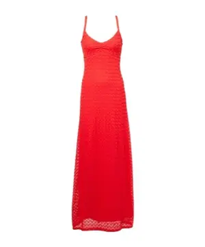 Melissa Odabash Ciara Knitted Maxi Dress - Red