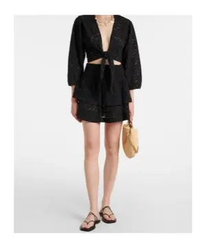 Melissa Odabash Pia Cotton Lace Top