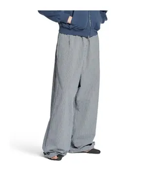 Balenciaga Plaid Pattern Trousers