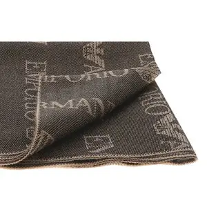 Emporio Armani Logo Patterned Fringed Scarf