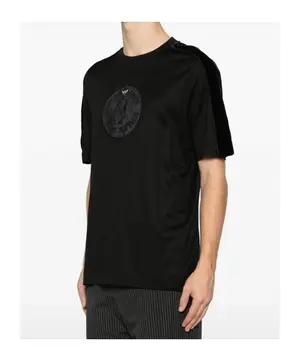 Emporio Armani Velvet-panel T-shirt