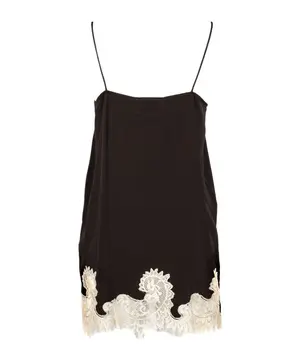 SEMICOUTURE Lace Trim Camisole Top