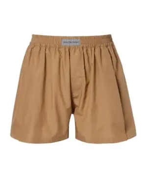 Balenciaga Logo Shorts - Brown