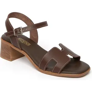 MENINA STEP Siena Heeled Sandal - Chocolate