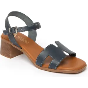 MENINA STEP Siena Heeled Sandal - Navy