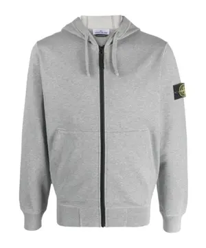 Stone Island Compass-motif Drawstring Cotton Hoodie