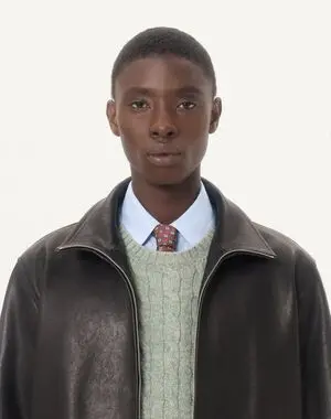 Valentino Garavani Leather Bomber Jacket