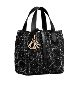 Dior Small Toujours Vertical Tote Bag - Black