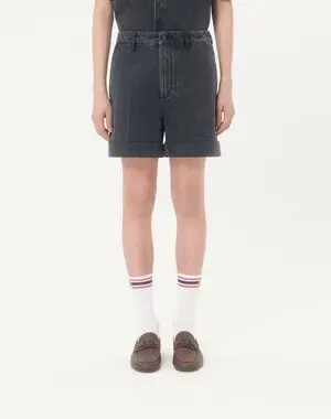 Valentino Garavani Cuffed Denim Bermuda Shorts