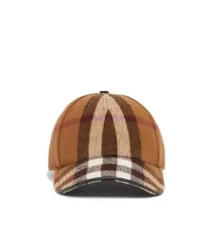 Burberry Check-print Baseball Cap - Brown