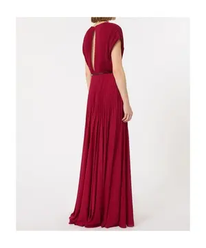 Max Mara Long Sable Georgette Dress