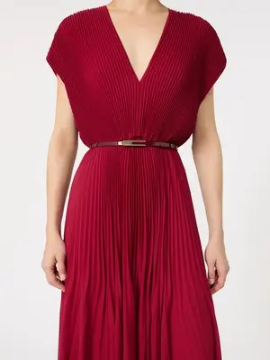 Max Mara Long Sable Georgette Dress