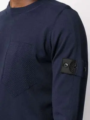 Stone Island Crew Neck Fine Knit Jumper