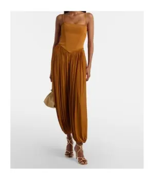 Zimmermann Luna Pleated Jersey Jumpsuit
