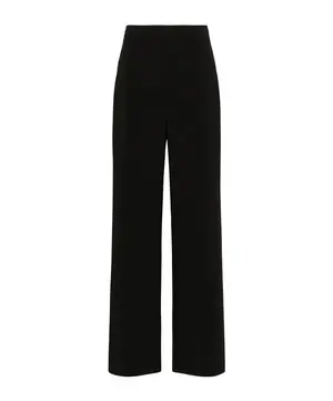 Max Mara Zip-fastening Palazzo Pants - Black
