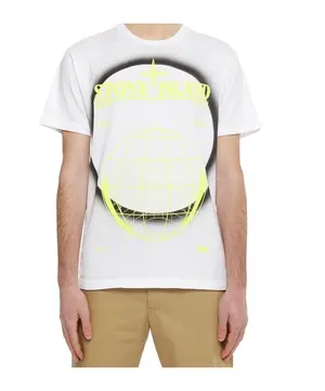 Stone Island Logo-print Round-neck T-shirt