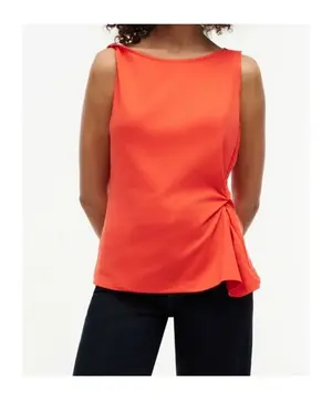 Tommy Hilfiger Twist Boat Neck Sleeveless Top