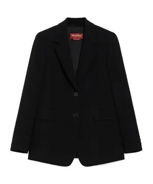 Max Mara Long-sleeved Suit Jacket - Black