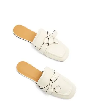 Loewe Gate Flat Mule In Calfskin