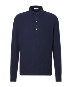 LARDINI Cotton Polo Sweater