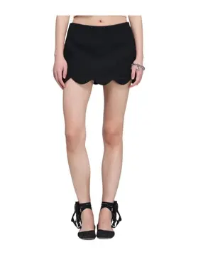 Marc Jacobs Embroidered Mini Skirt - Black