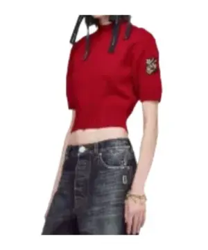 Marc Jacobs High-neck Cropped Sweater