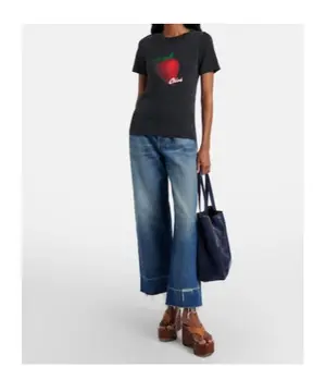 Chloé Cropped Wide-leg Jeans