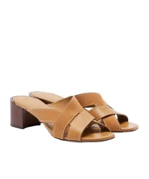 TOD'S Leather Sandals - Brown