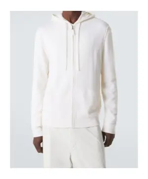ALLUDE Zip-up Wool And Cashmere Hoodie