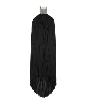 Balenciaga Embroidered Maxi Dress - Black