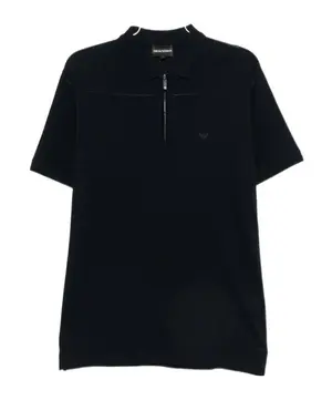 Emporio Armani Short-sleeved Polo Shirt - Black