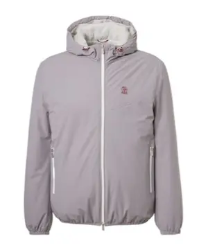 Brunello Cucinelli Technical Puffer Jacket - Gray