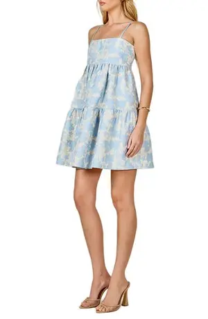 Endless Rose Floral Jacquard Minidress