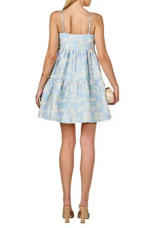 Endless Rose Floral Jacquard Mini Dress