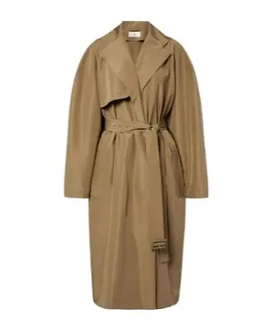 THE ROW Amapola Silk Trench Coat - Brown