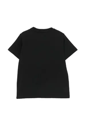 Balmain Logo-embroidered Button-detail T-shirt